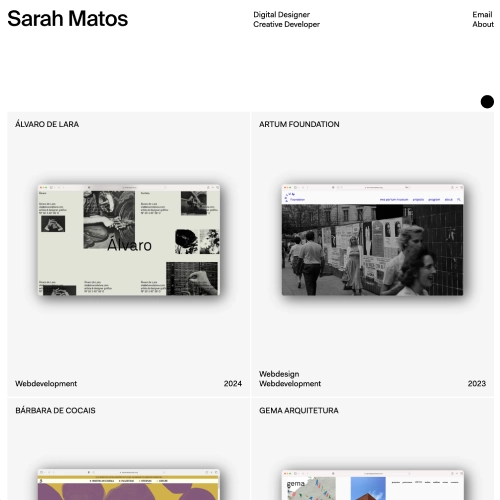 Sarah Matos: Creative developer and Digital designer